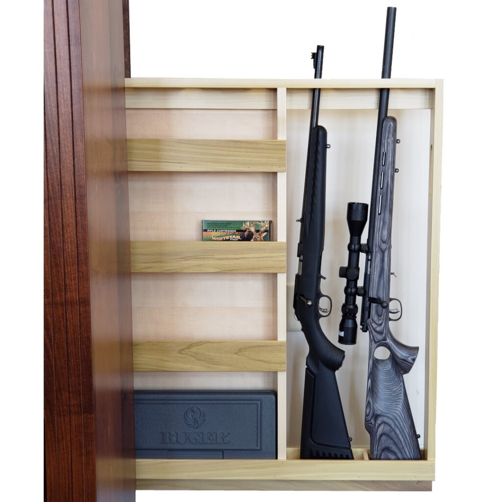 Shop Small Hidden Gun Storage Bookcase | Handcrafted Amish Furniture ...